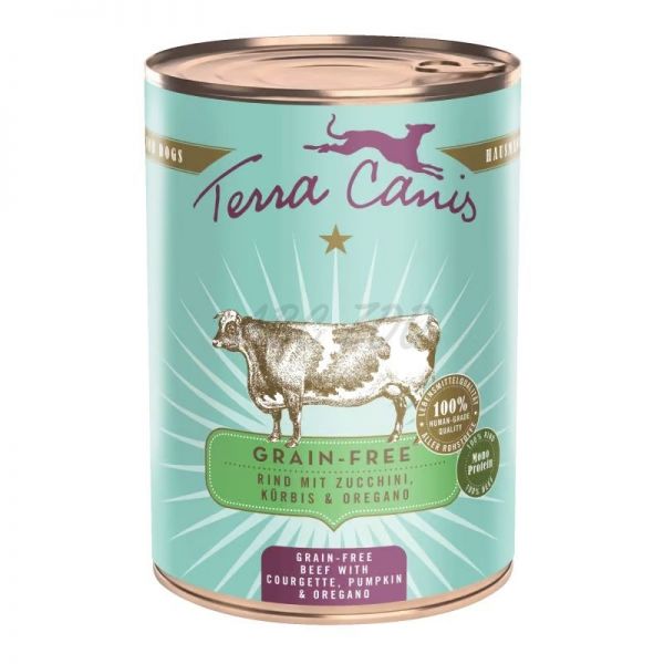 Terra Canis ﻿Grain-free Beef with courgette, pumpkin & oregano 6 x 400 ...